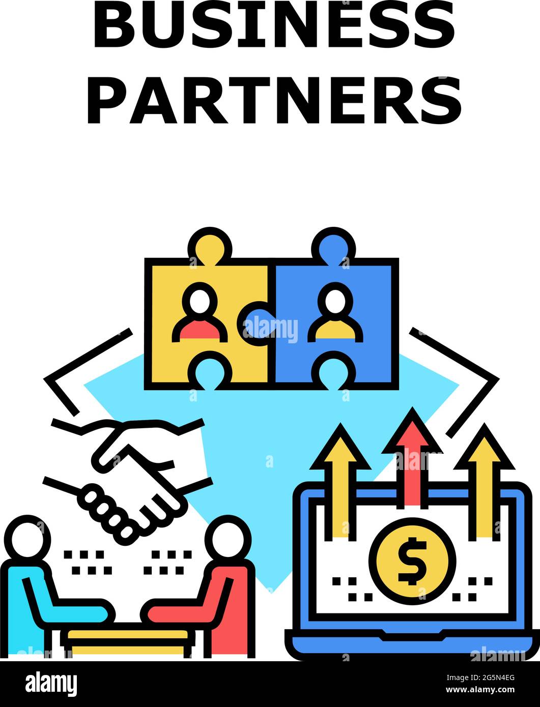 Business Partner Vector Concept Color Illustration Stock Vector Image ...