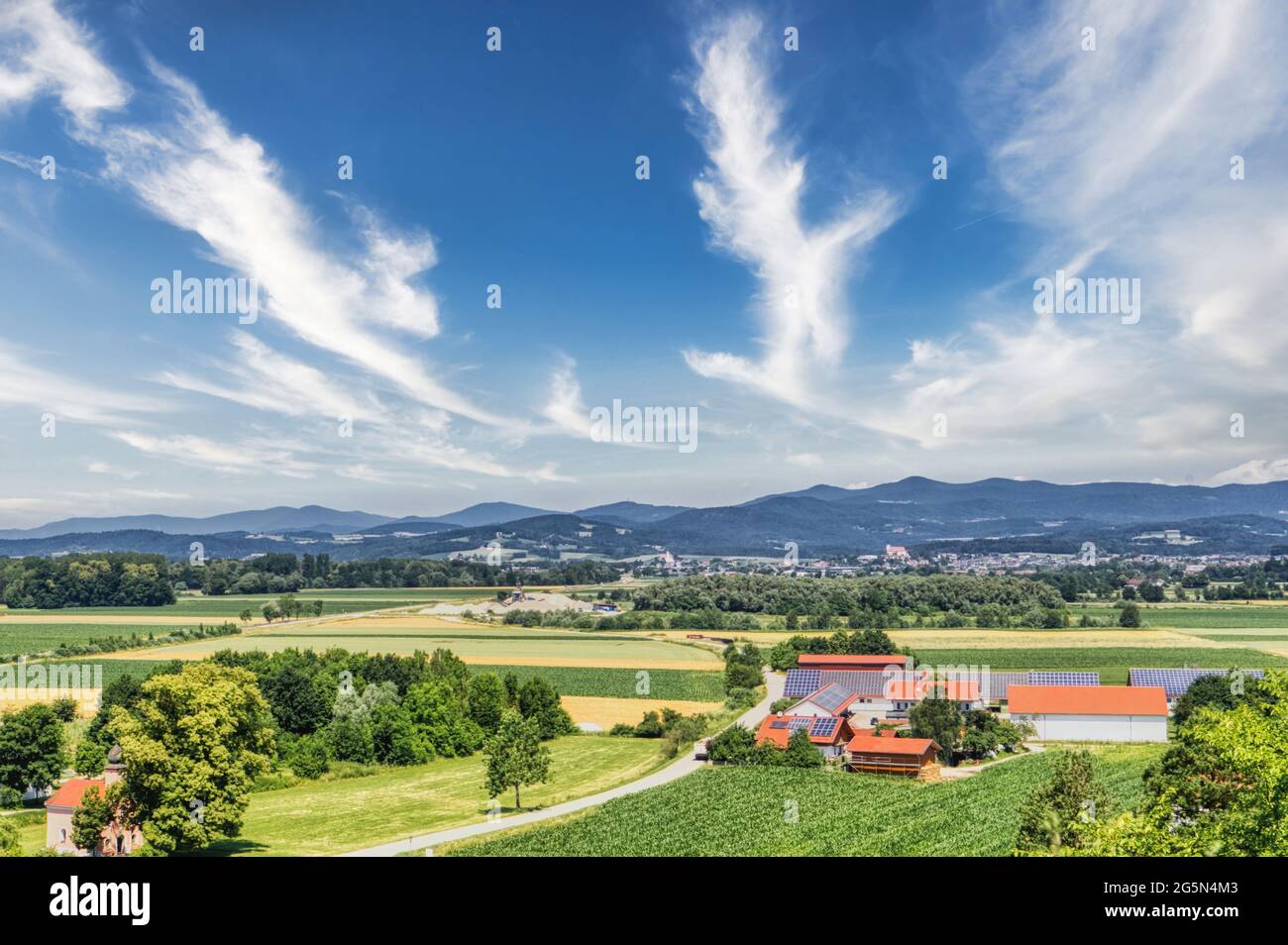 A rural landscape in Winzer, bavaria Stock Photo - Alamy