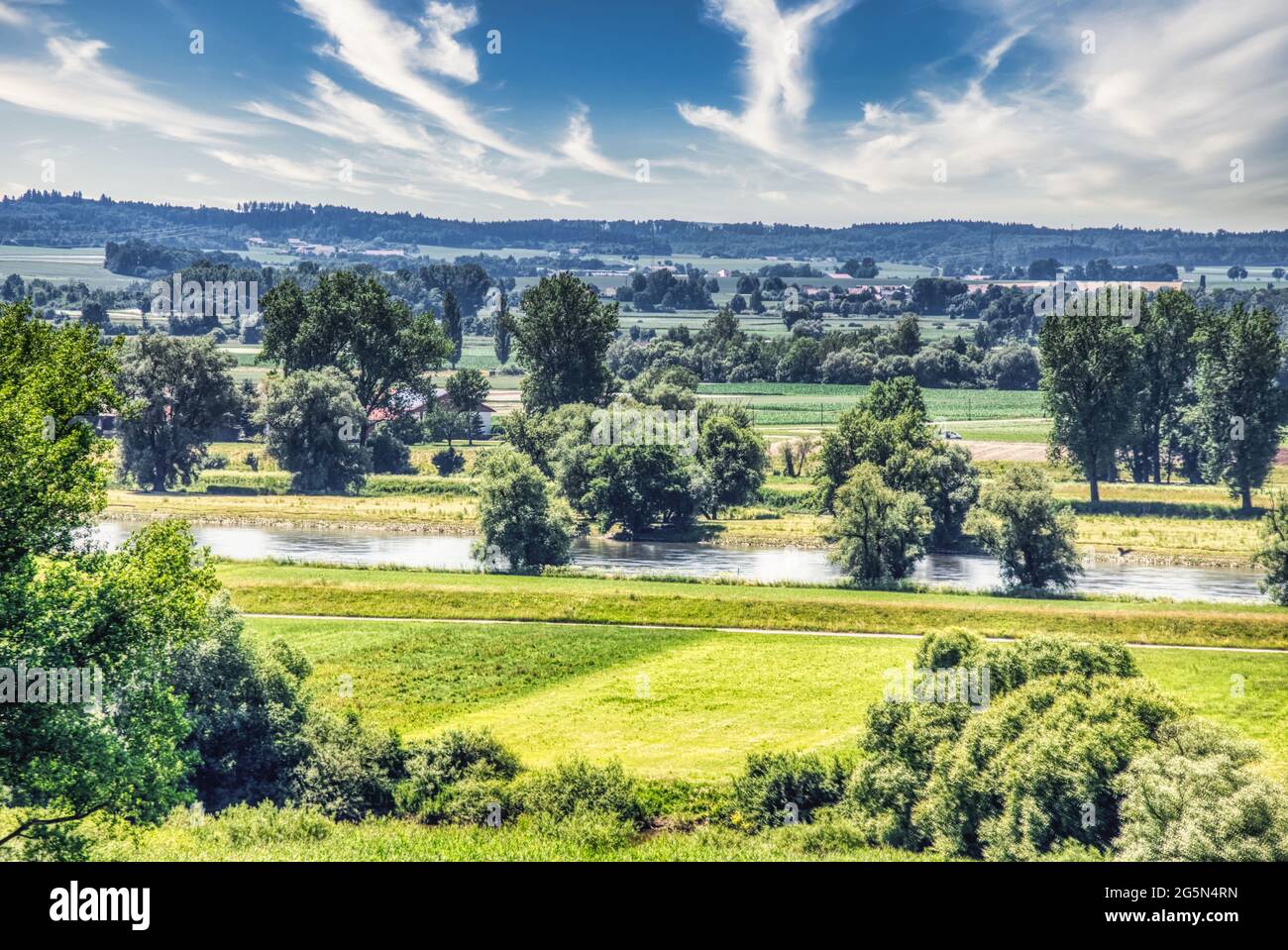 A rural landscape in Winzer, bavaria Stock Photo - Alamy