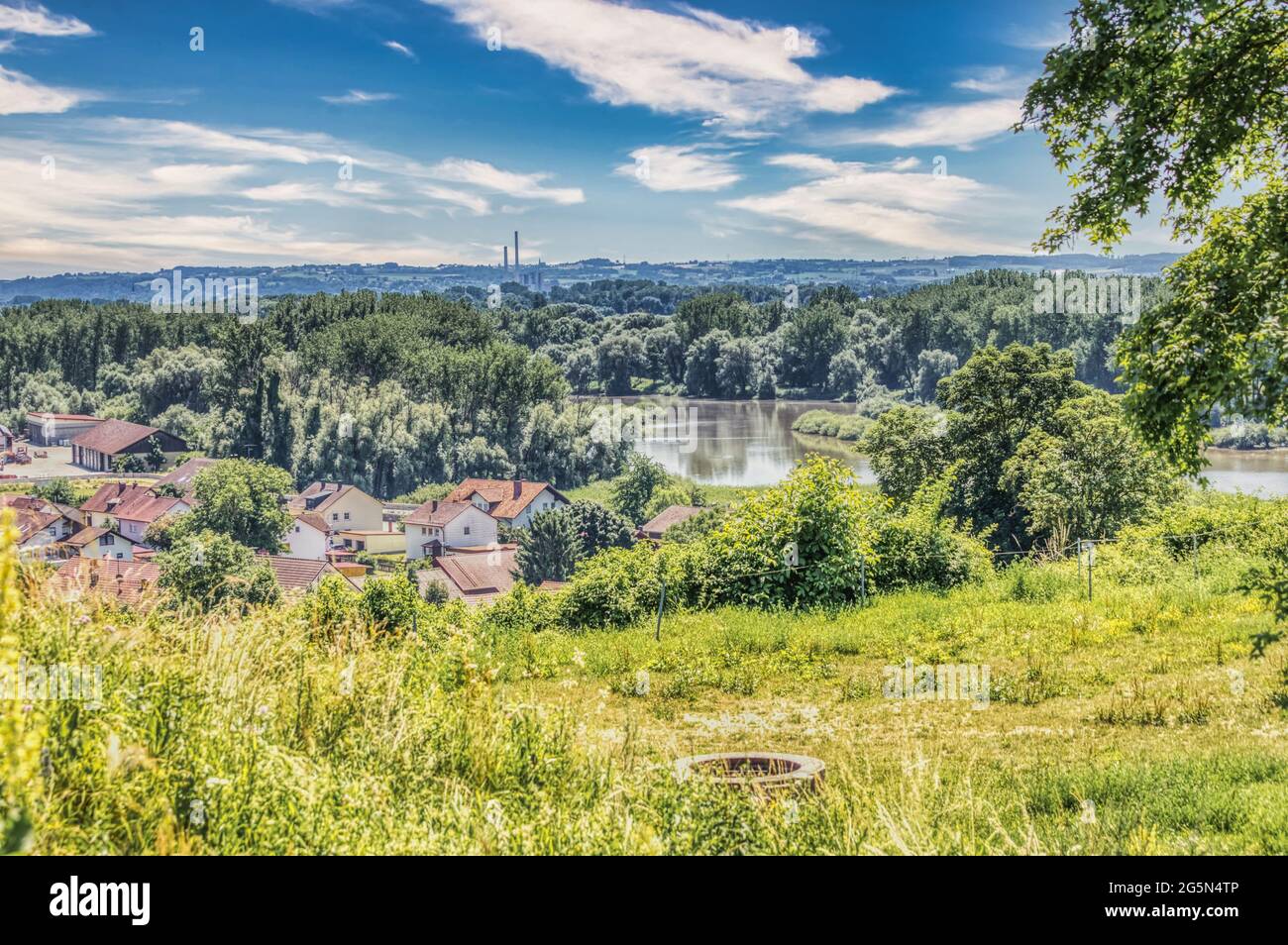 A rural landscape in Winzer, bavaria Stock Photo - Alamy