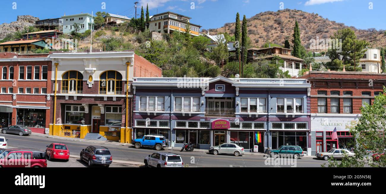The mining town of Bisbee Arizona Stock Photo - Alamy