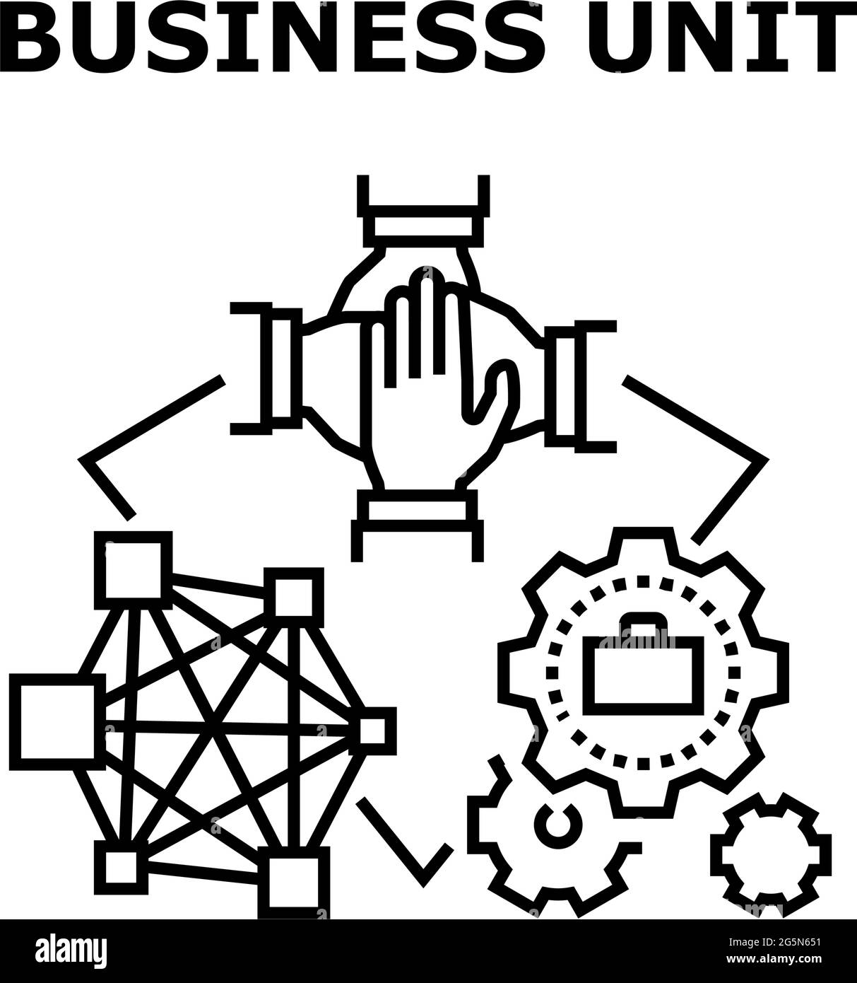 Business Unit Vector Concept Black Illustration Stock Vector Image ...