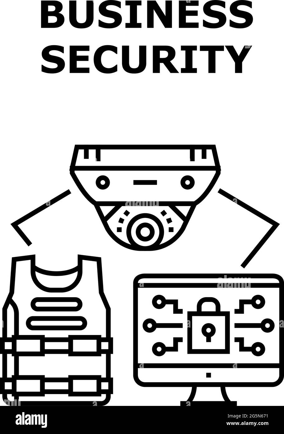 Business Security Device Vector Concept Color Stock Vector Image & Art ...