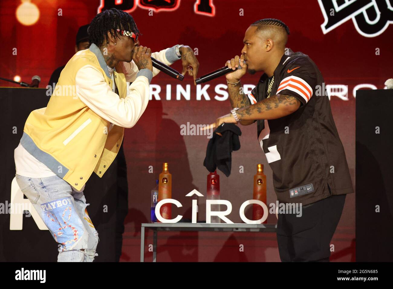 Los Angeles, Ca. 26th June, 2021. Soulja Boy and Bow Wow pictured at ...