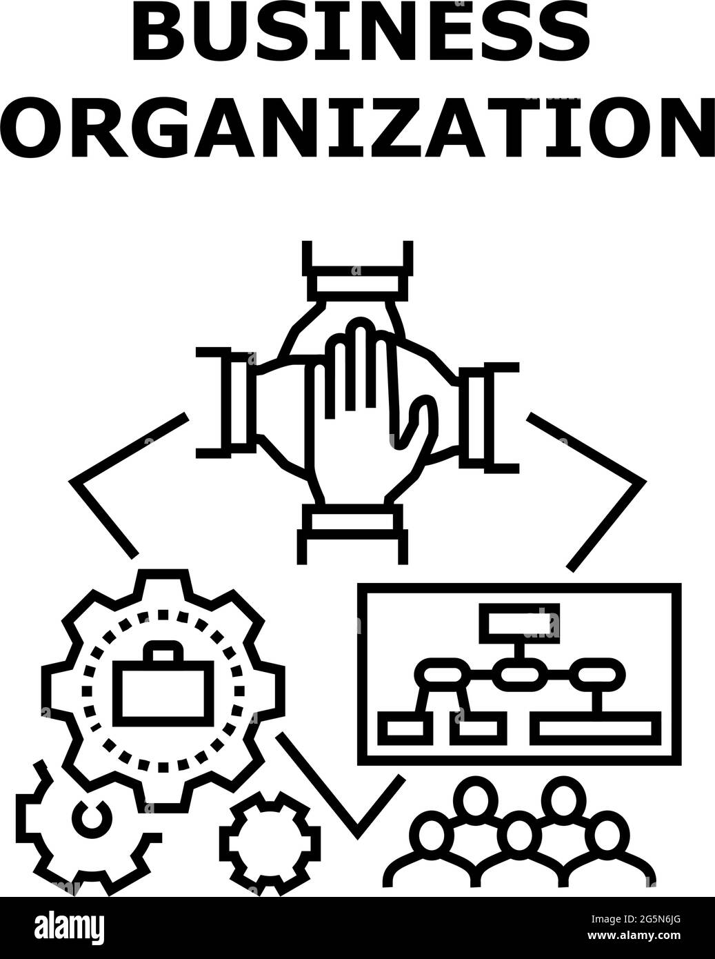 Concept business hr leadership Black and White Stock Photos & Images ...