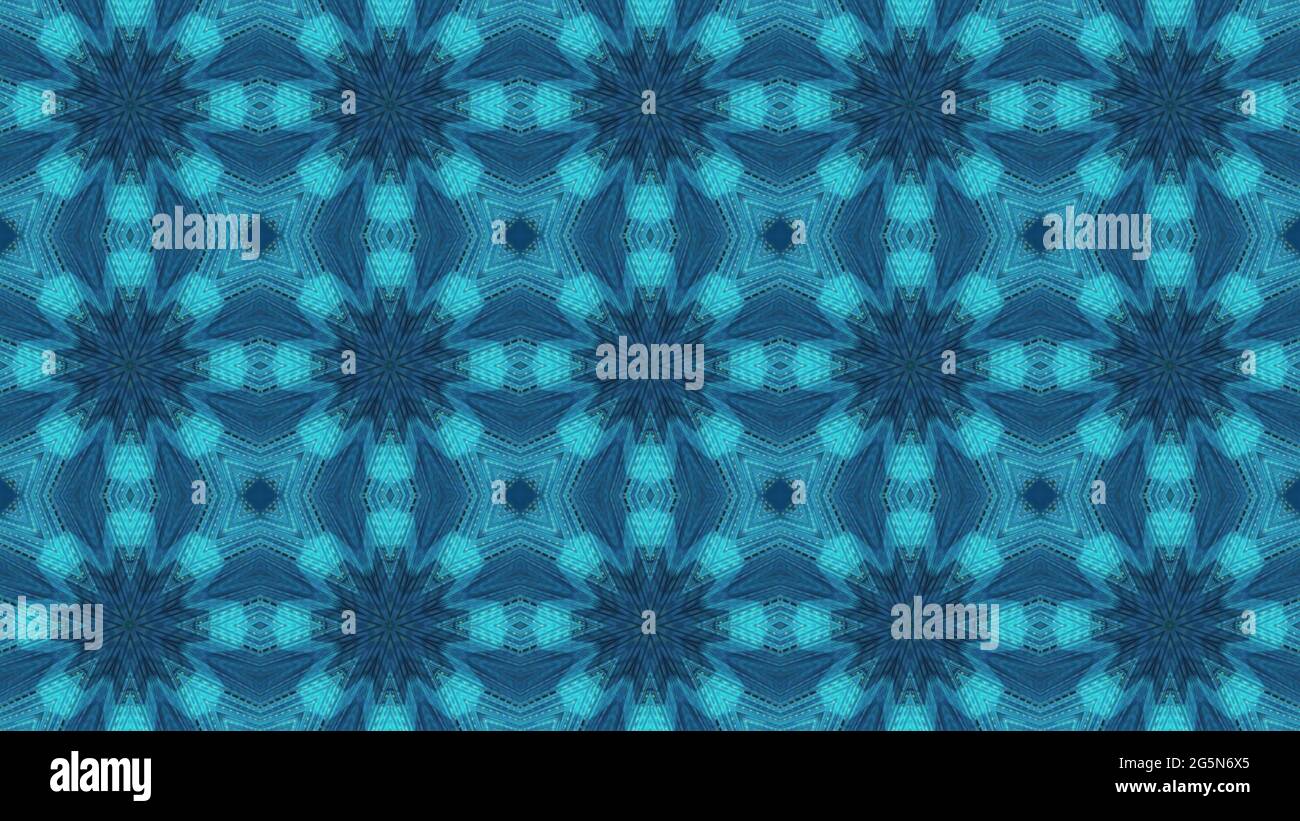 Seamless blue pattern background in a 2D illustration with spiky shapes ...