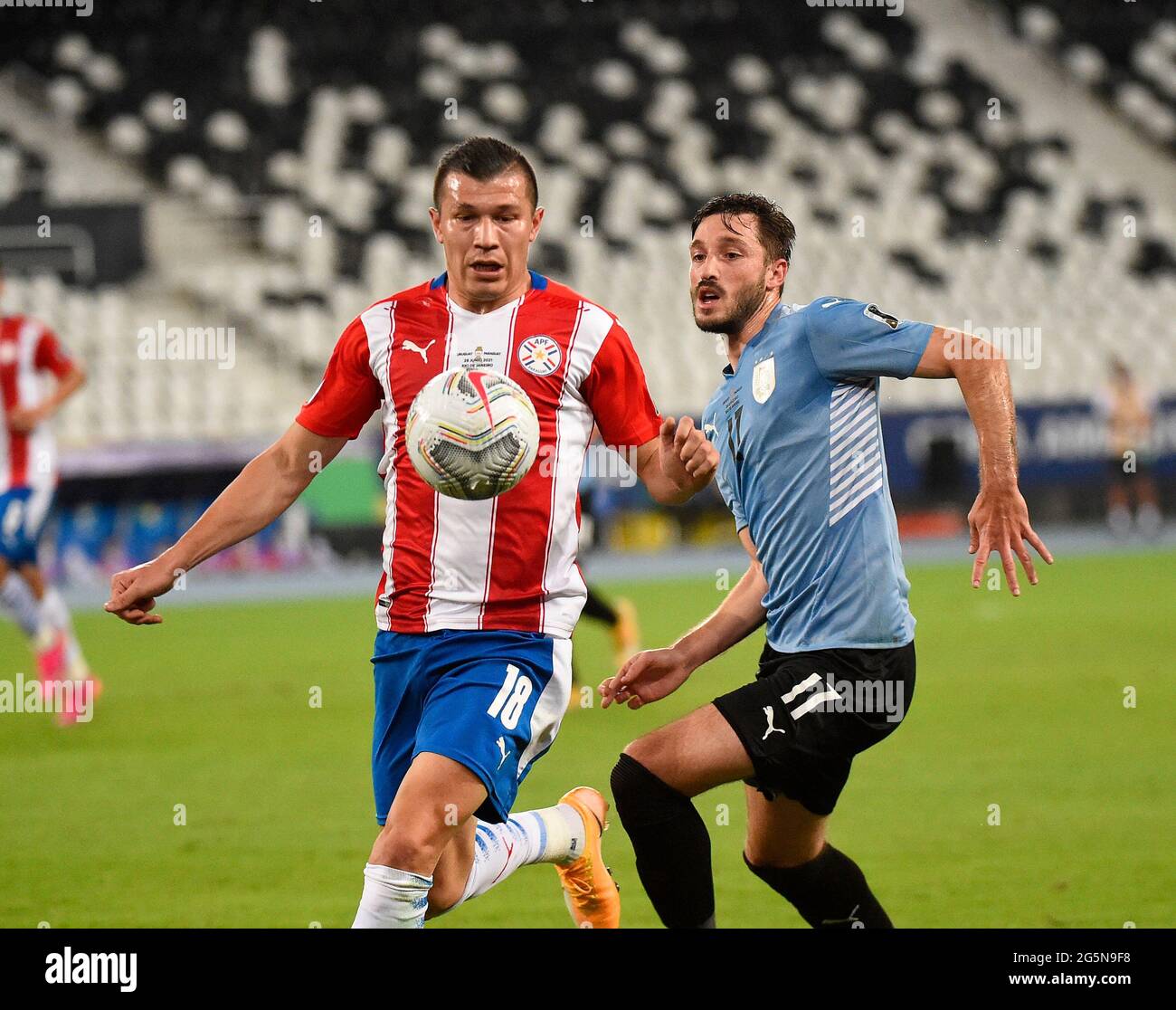 Rio de Janeiro-Brazil 28 jun 2021, Copa America Uruguay v Paraguay ...