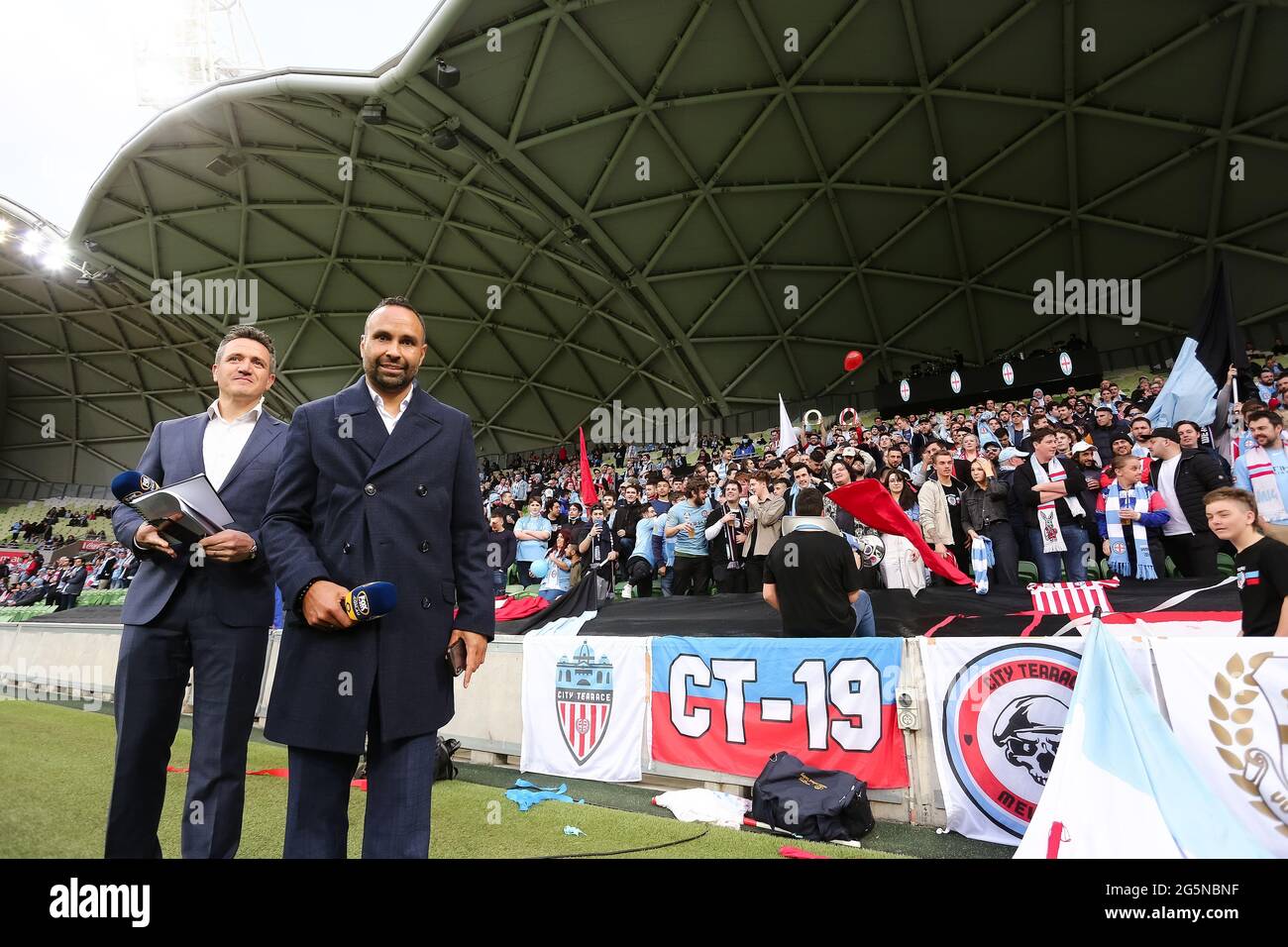 MELBOURNE, AUSTRALIA - JUNE 27: A-League legend Archie Thompson poses ...