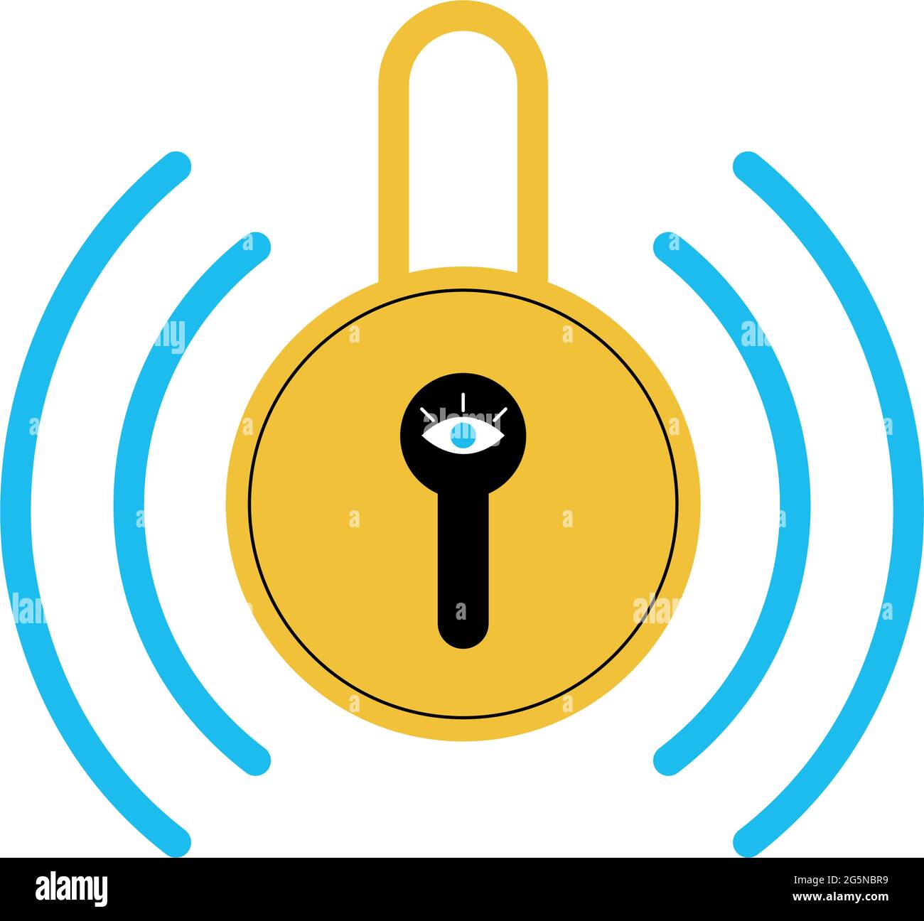Padlock eye privacy data Stock Vector Images - Alamy