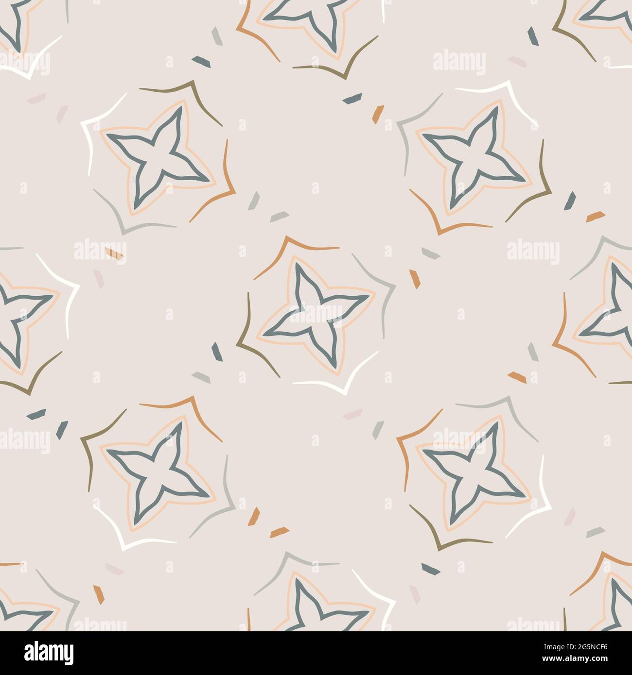 Seamless background gender neutral pattern. Whimsical minimal earthy 2 ...
