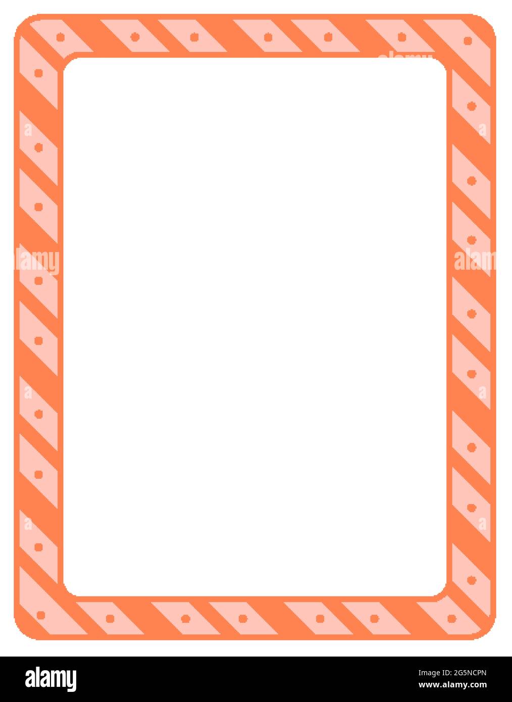 Empty diagonal stripes frame banner template illustration Stock Vector ...
