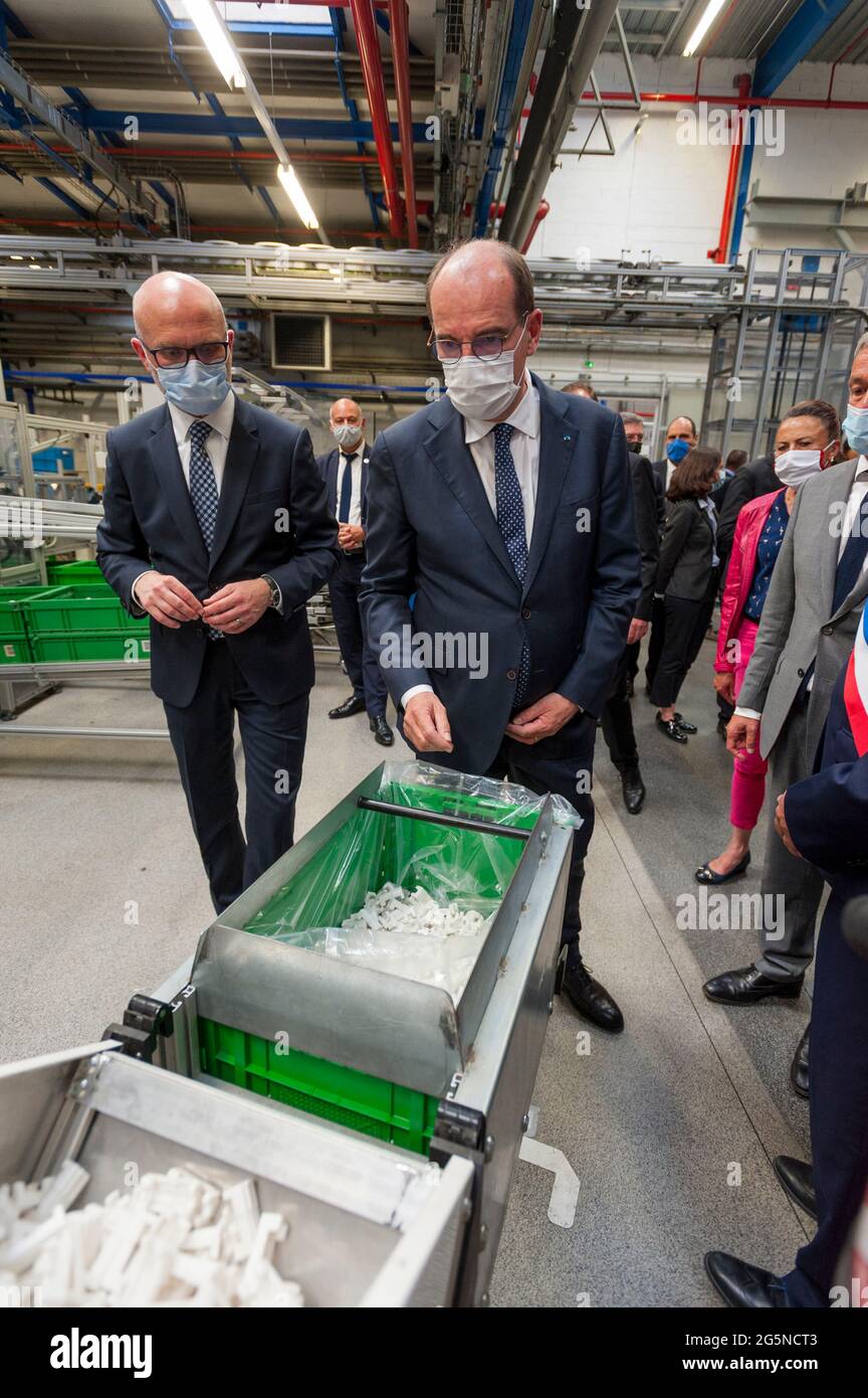 Prime minister Jean Castex visits the French factory of the Vorwerk ...