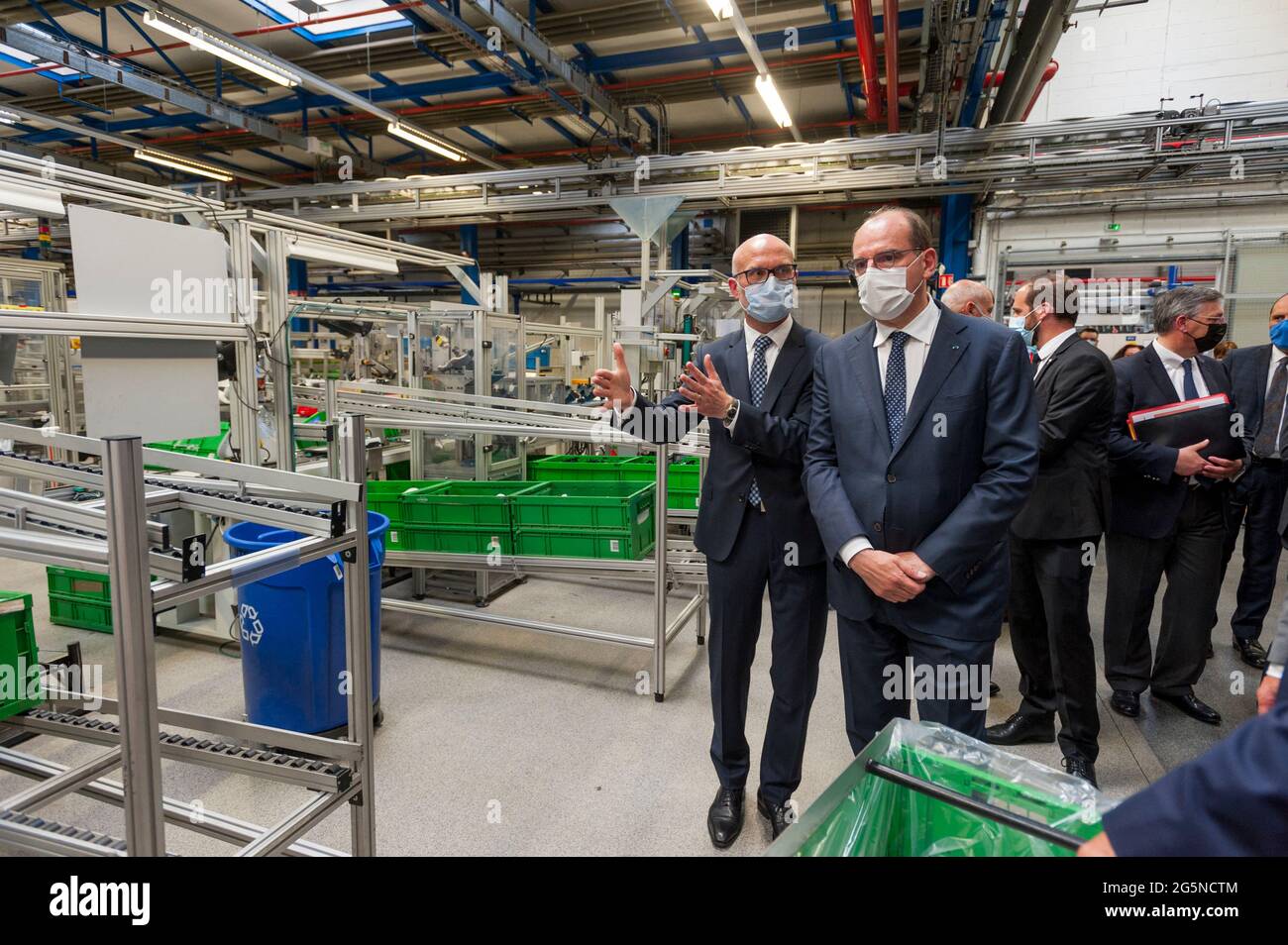 Prime minister Jean Castex visits the French factory of the Vorwerk ...