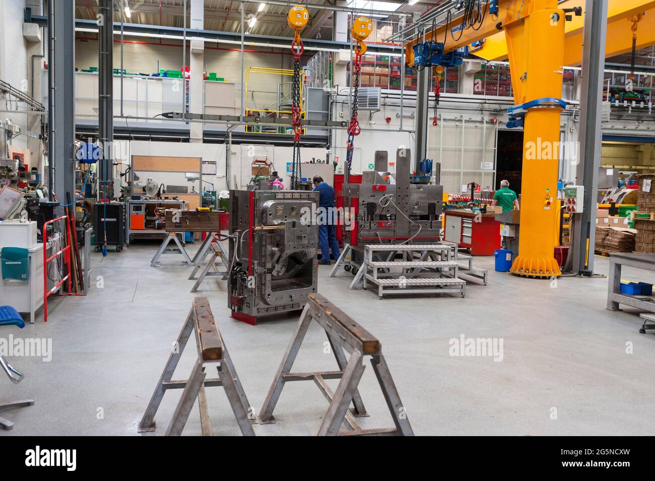 A general view of the Thermomix assembly line at the French factory of ...