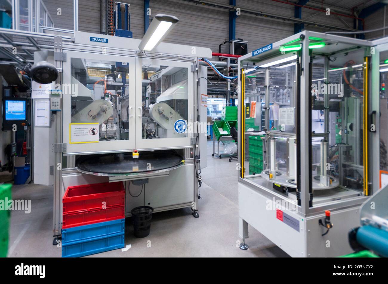 A general view of the Thermomix assembly line at the French factory of ...