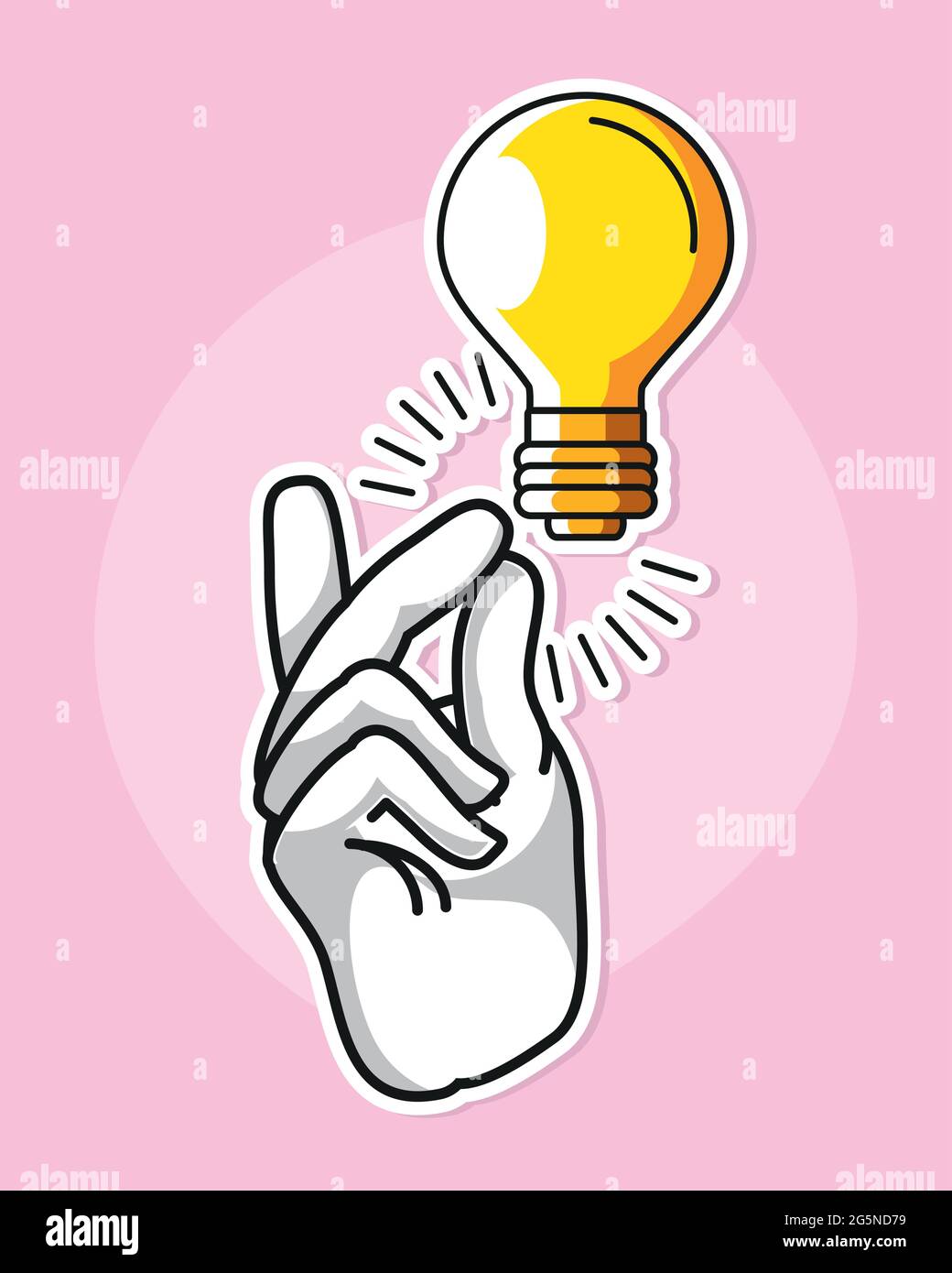 snapping finger idea Stock Vector Image & Art - Alamy