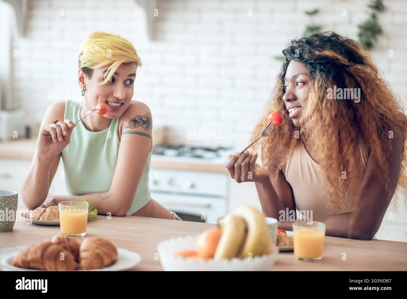 Playful conversation hi-res stock photography and images - Alamy