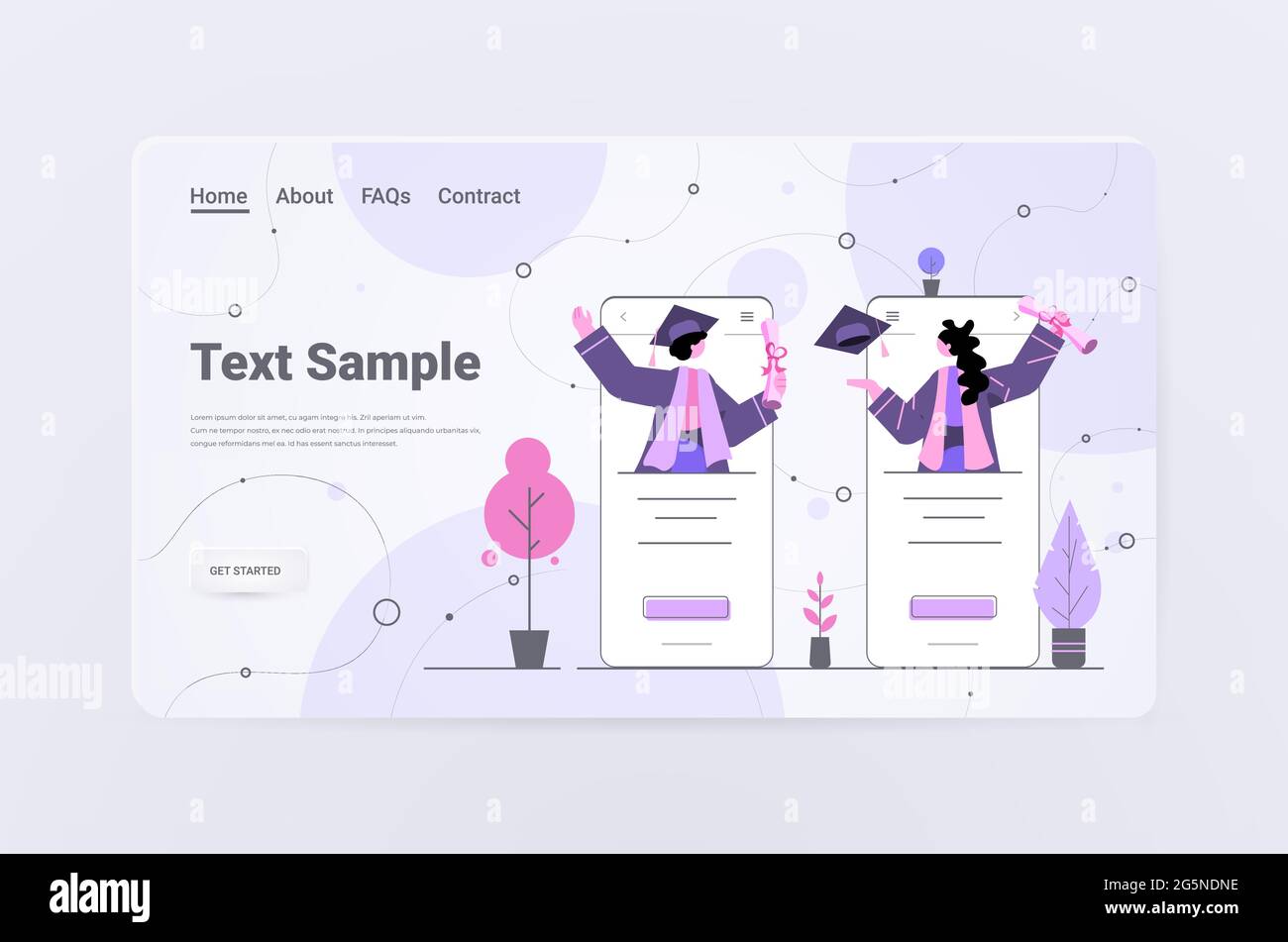 graduated students couple discussing during video call graduates ...