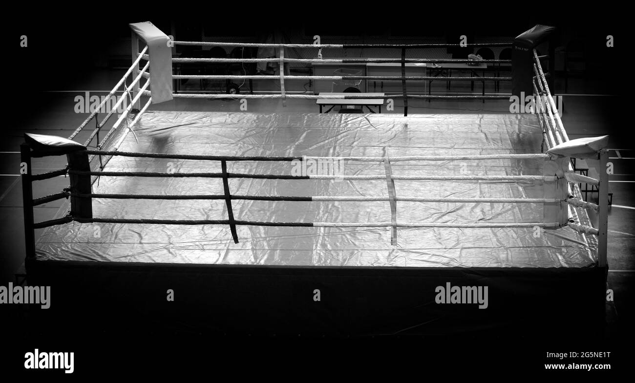 Empty Professional Boxing Ring High Resolution Stock Photography and ...