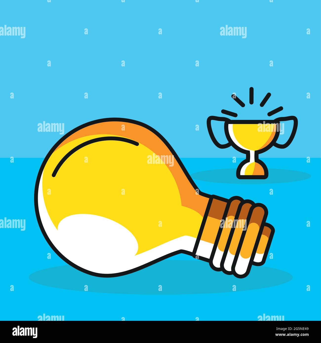 idea trophy success Stock Vector Image & Art - Alamy