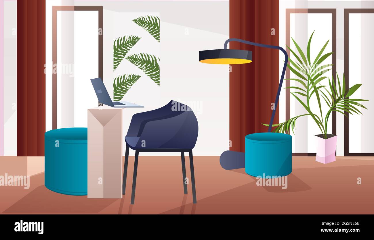 living room interior home modern apartment design horizontal Stock ...