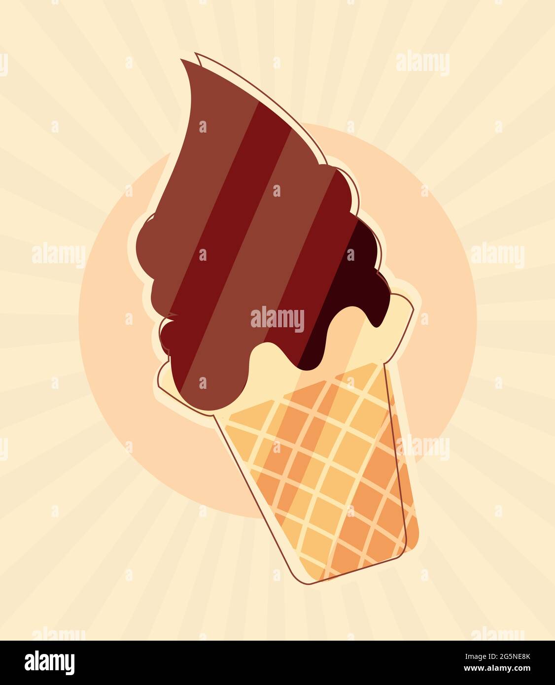 chocolate ice cream Stock Vector Image & Art - Alamy