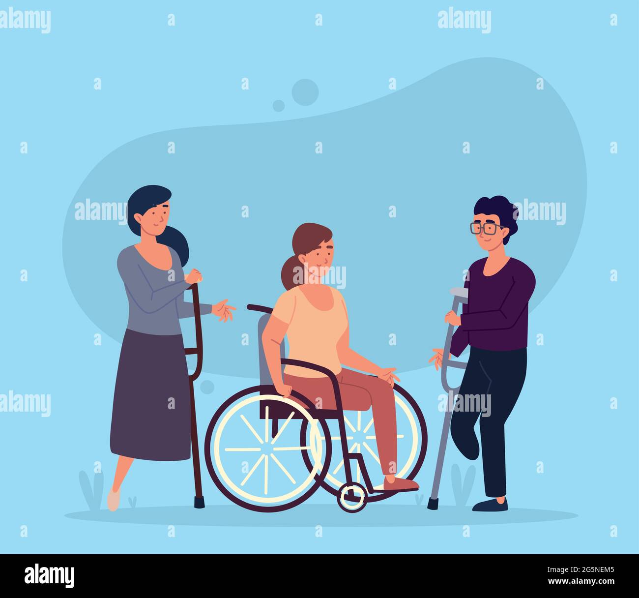 disabled people character Stock Vector Image & Art - Alamy