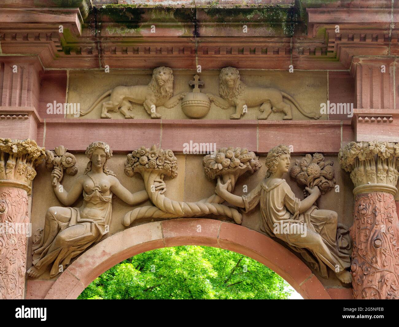 inside the castle, Heidelberg, Baden-Wuerttemberg, Germany, Europe ...