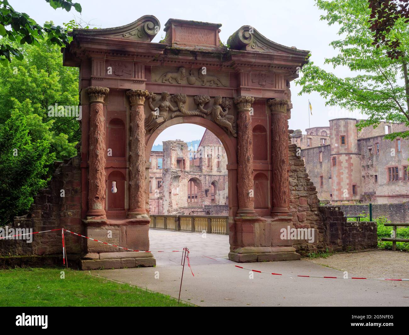 inside the castle, Heidelberg, Baden-Wuerttemberg, Germany, Europe ...