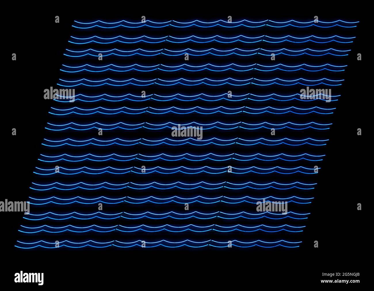 Abstract blue black wave border hi-res stock photography and images - Alamy