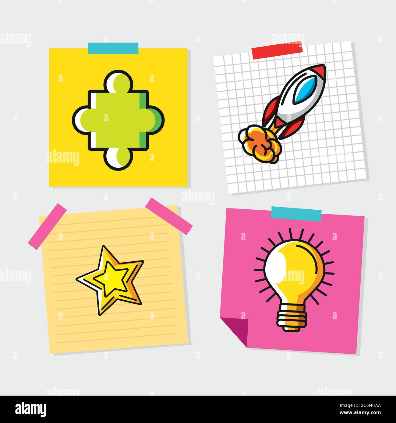 big idea stickers Stock Vector Image & Art - Alamy