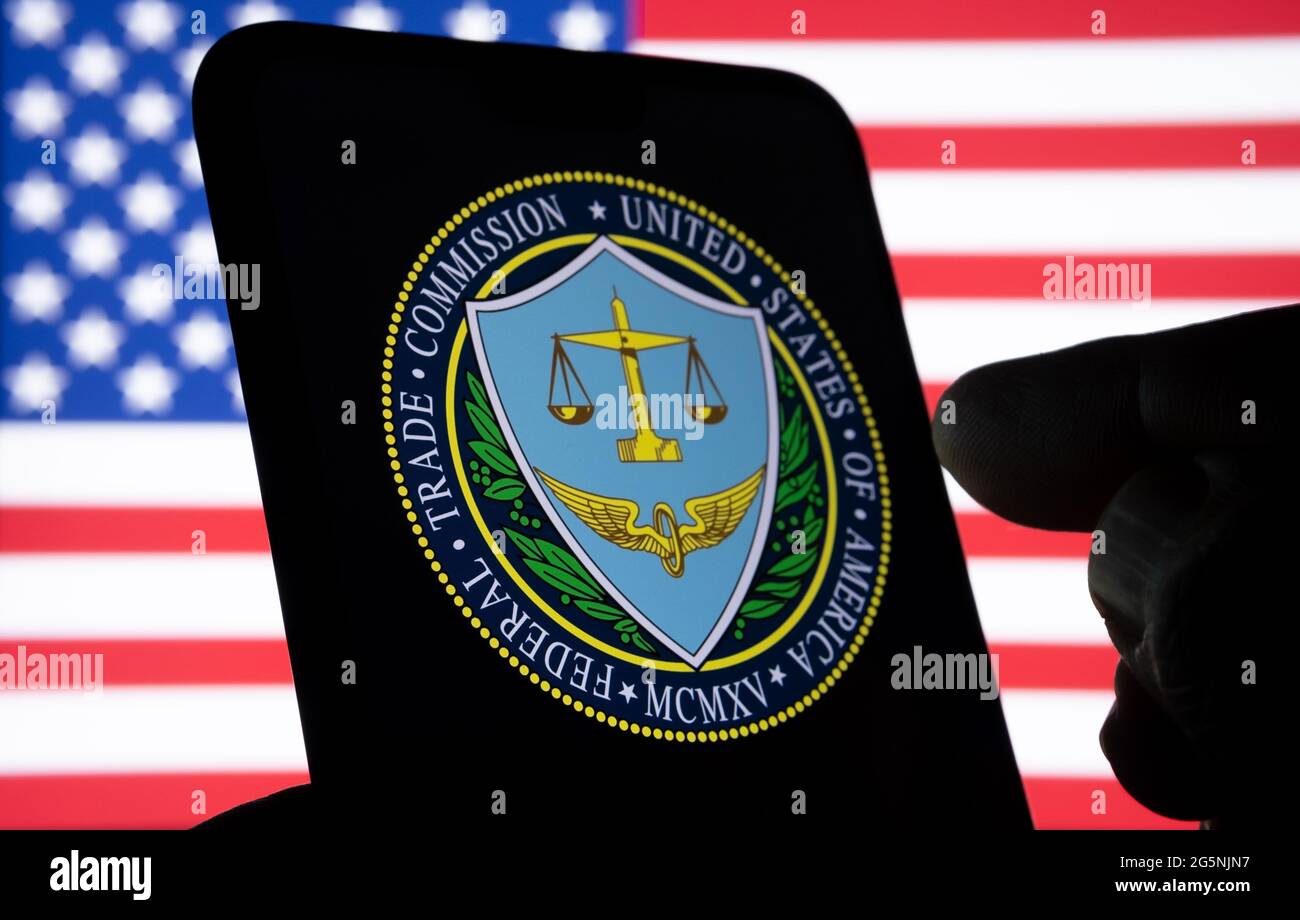 FTC Federal Trade Commission of the United States of America logo seen ...