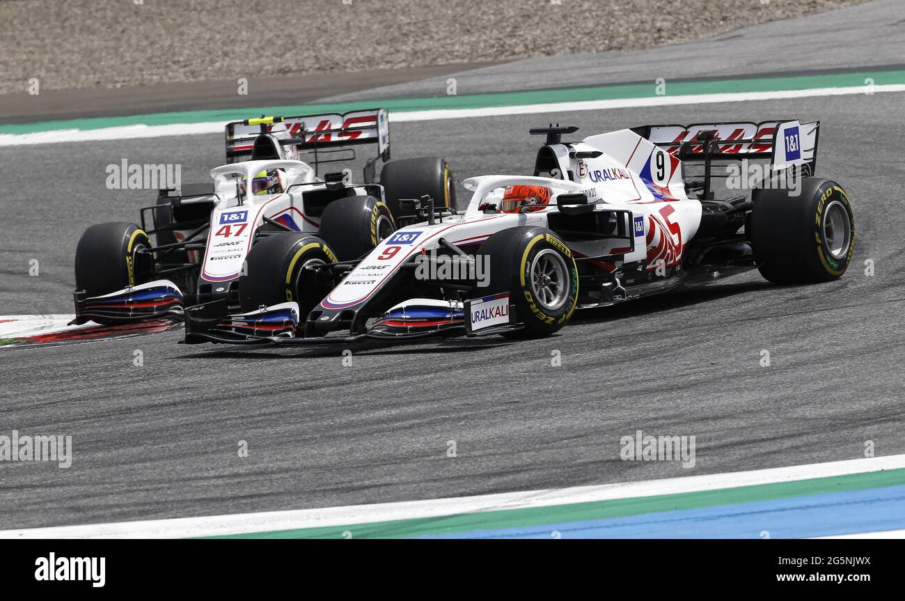 09 MAZEPIN Nikita (rus), Haas F1 Team VF-21 Ferrari, 47 SCHUMACHER Mick ...