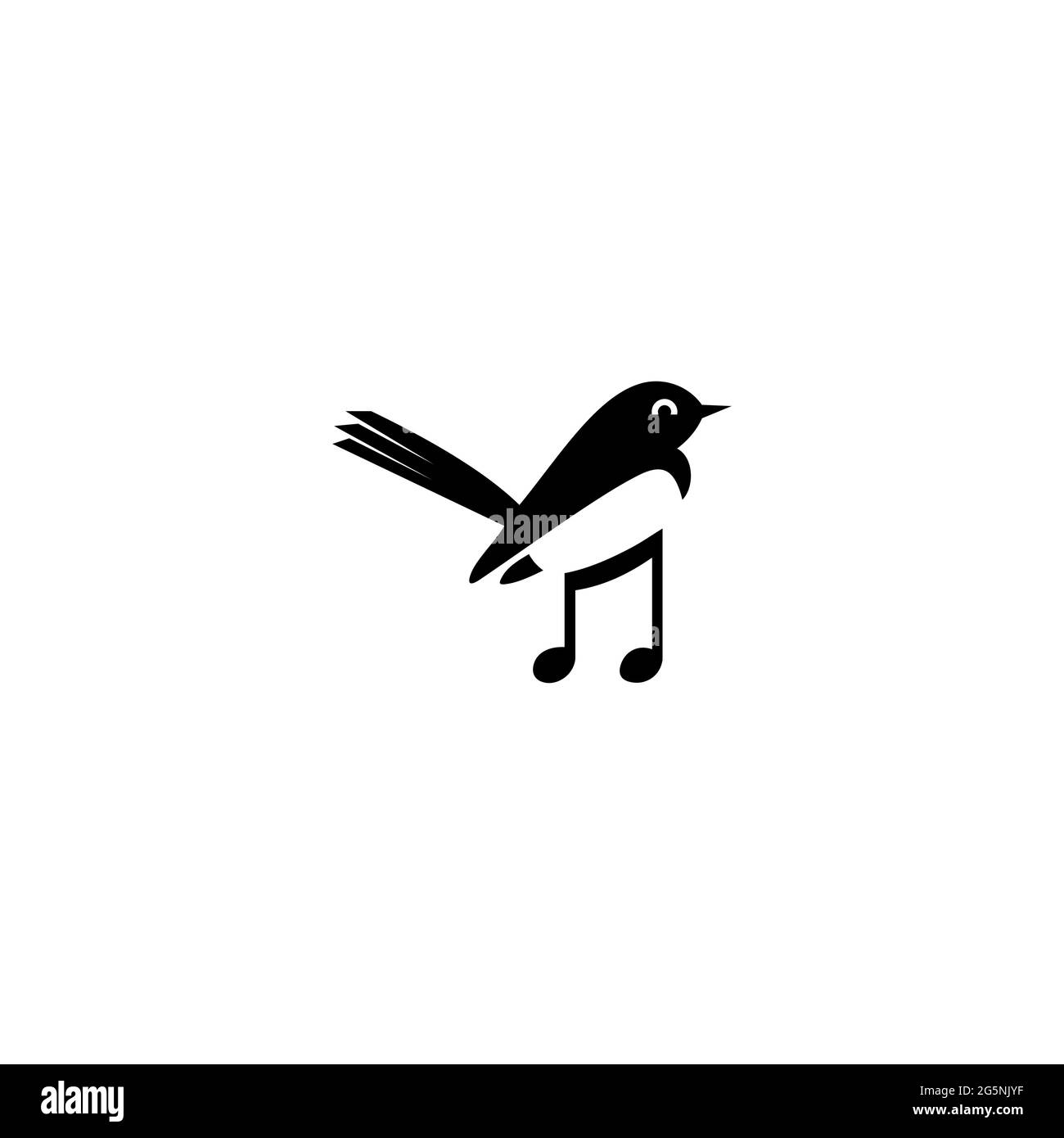 Song bird silhouette Cut Out Stock Images & Pictures - Alamy