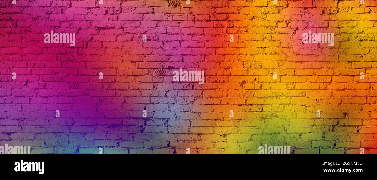 colorful brick wall texture grunge background Stock Photo - Alamy