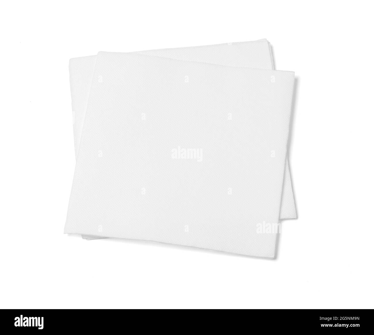 Napkin isolated on white background. Kitchen paper serviette With ...