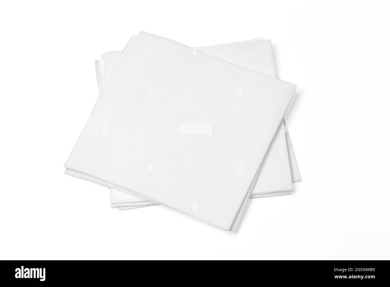 Napkin isolated on white background. Kitchen paper serviette With ...