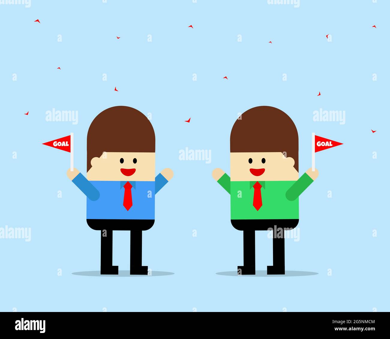 Illustration vector design of goal achievement Stock Vector Image & Art ...