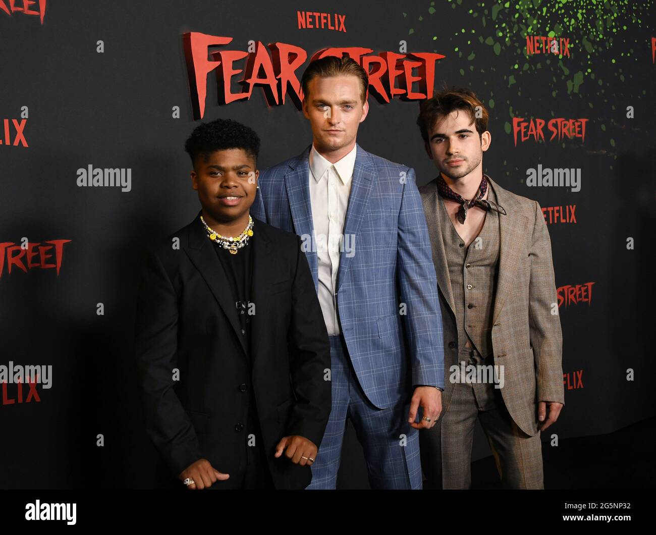 (L-R) Benjamin Flores Jr., McCabe Slye, and Ted Sutherland at the FEAR ...