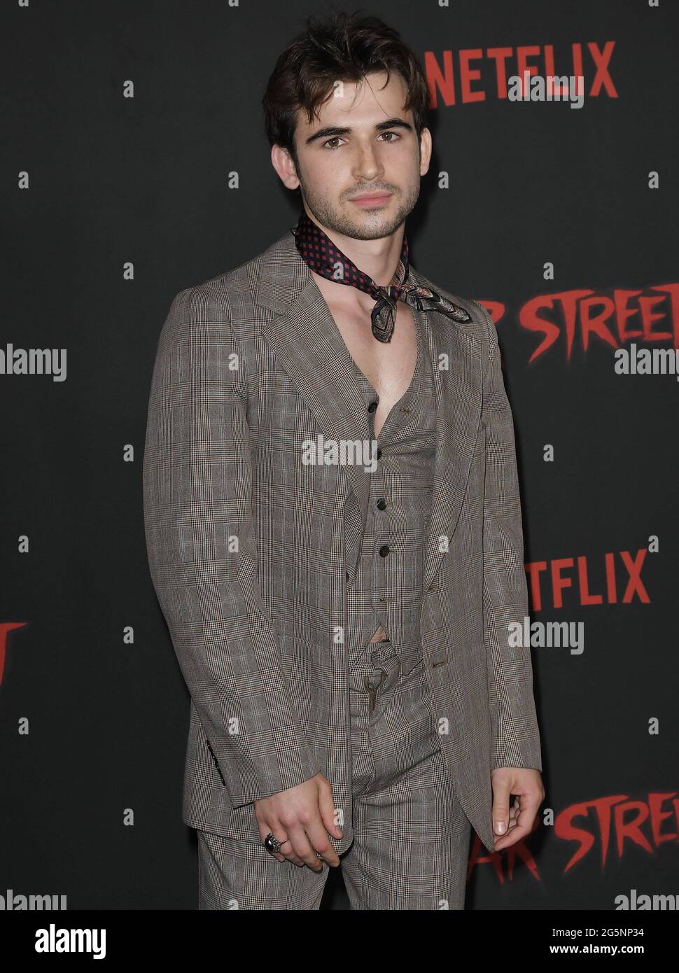 Ted Sutherland arrives at the FEAR STREET TRILOGY Premiere held at the ...