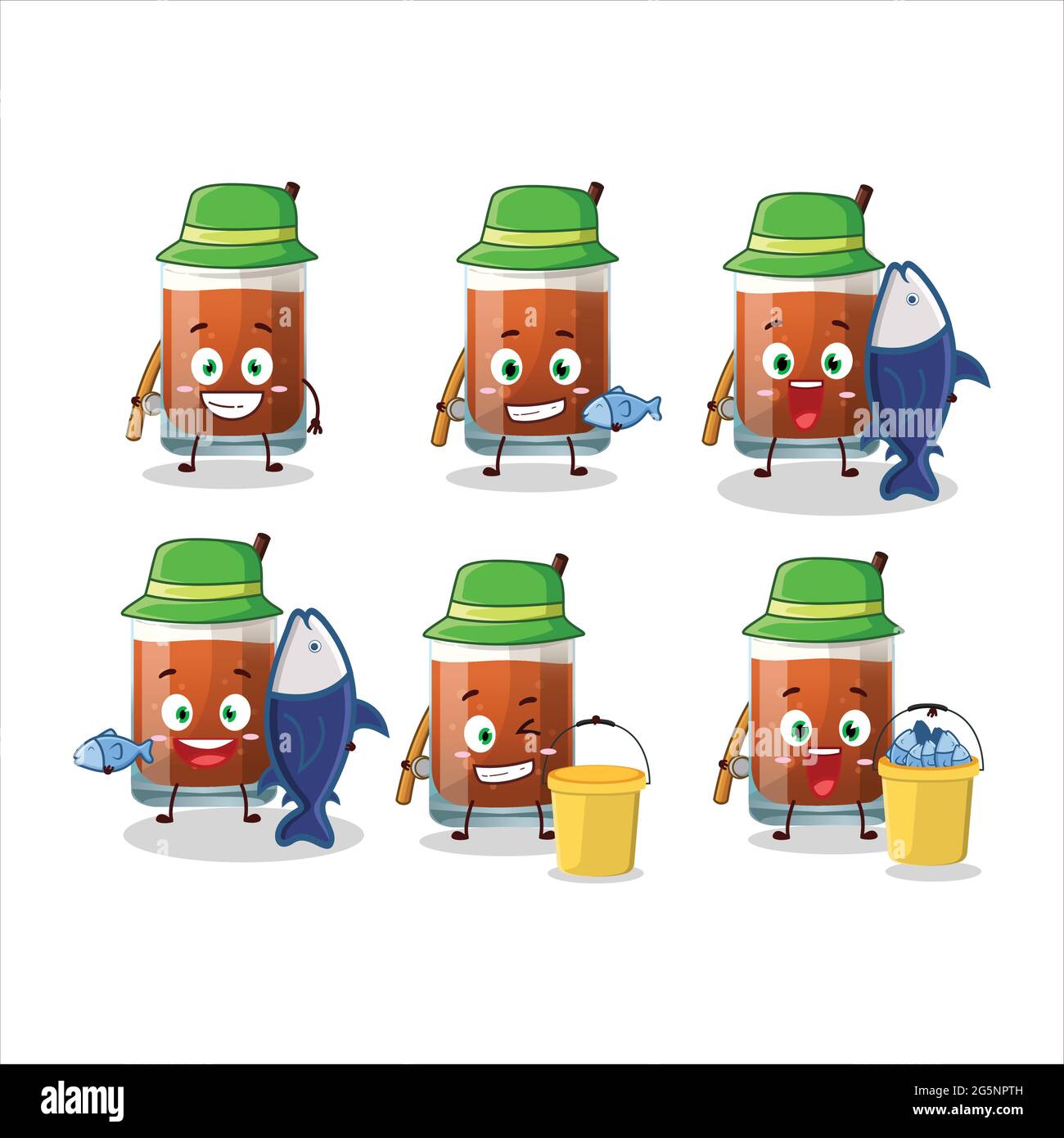 A fisherman root beer with ice cream cartoon picture catch a big fish ...