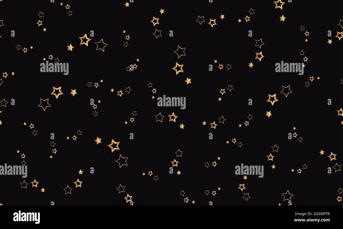 Golden stars black background hi-res stock photography and images - Alamy