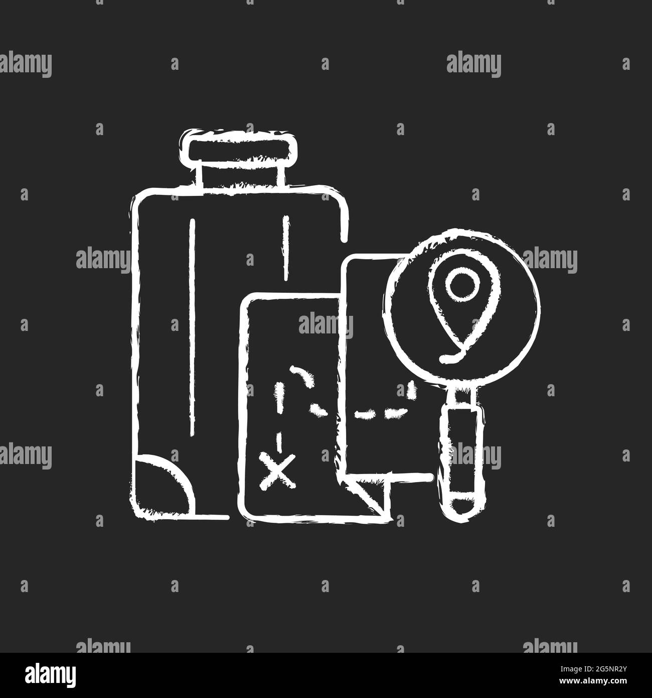 Destination marker chalk white hi-res stock photography and images - Alamy