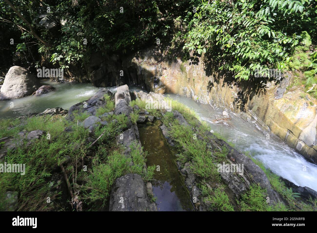 Water falls at tropical hills of West Java of Indoneia Stock Photo - Alamy