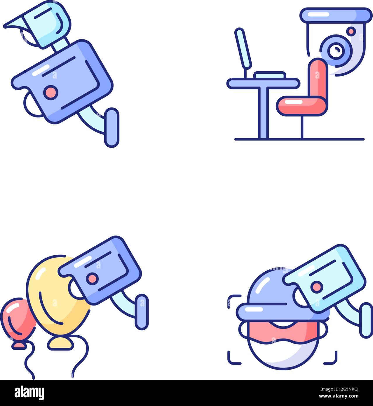 Surveillance management RGB color icons set Stock Vector Image & Art ... Surveillance management RGB color icons set Stock Vector Image & Art ...