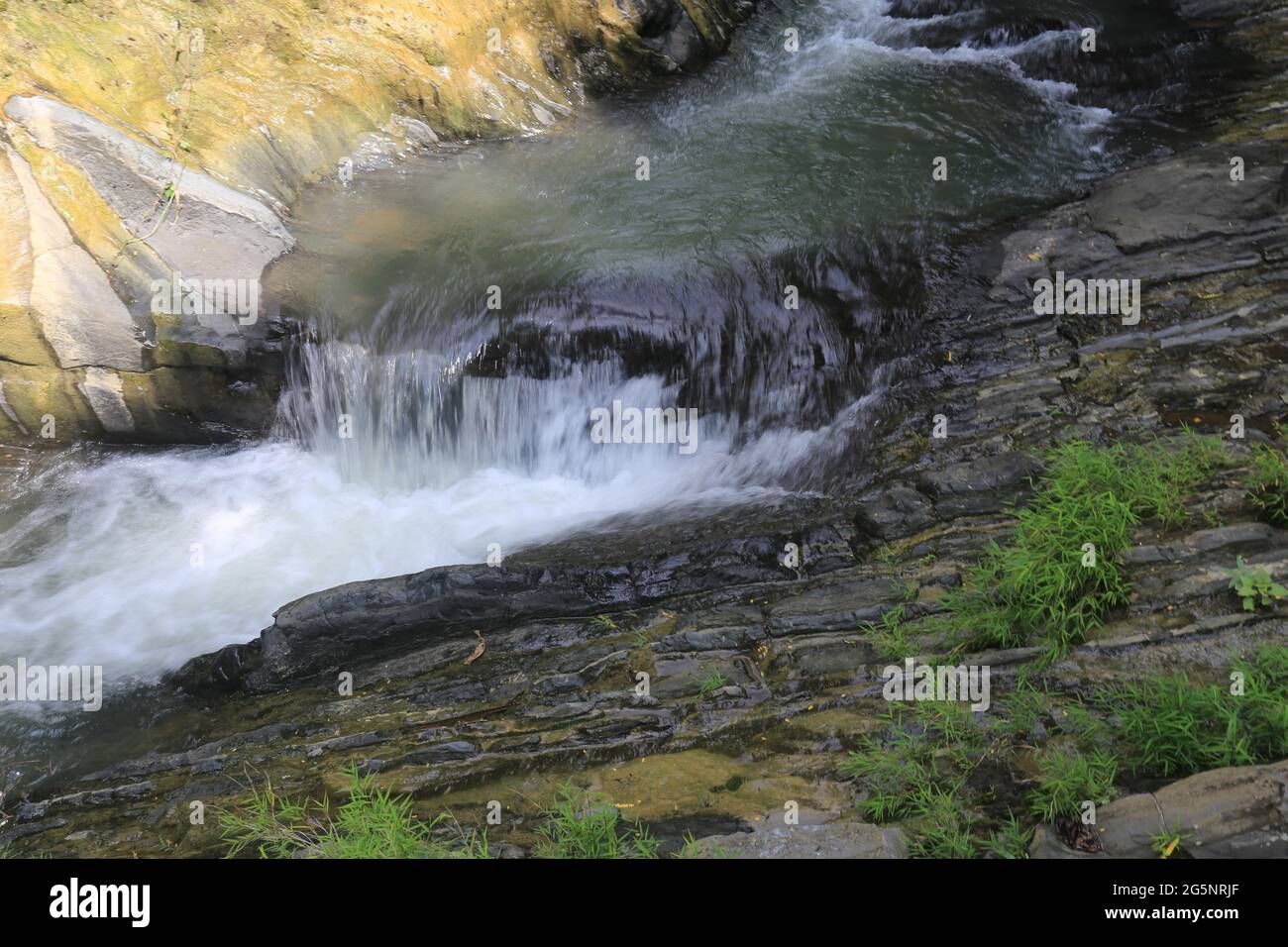 Water falls at tropical hills of West Java of Indoneia Stock Photo - Alamy