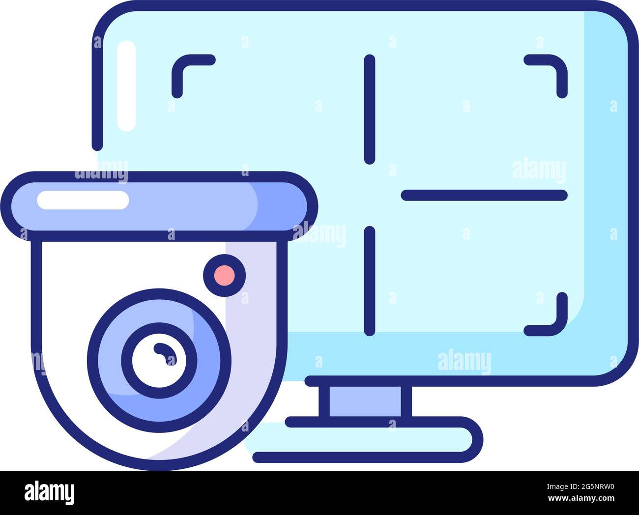 Illustration cartoon cctv security camera hi-res stock photography and ...