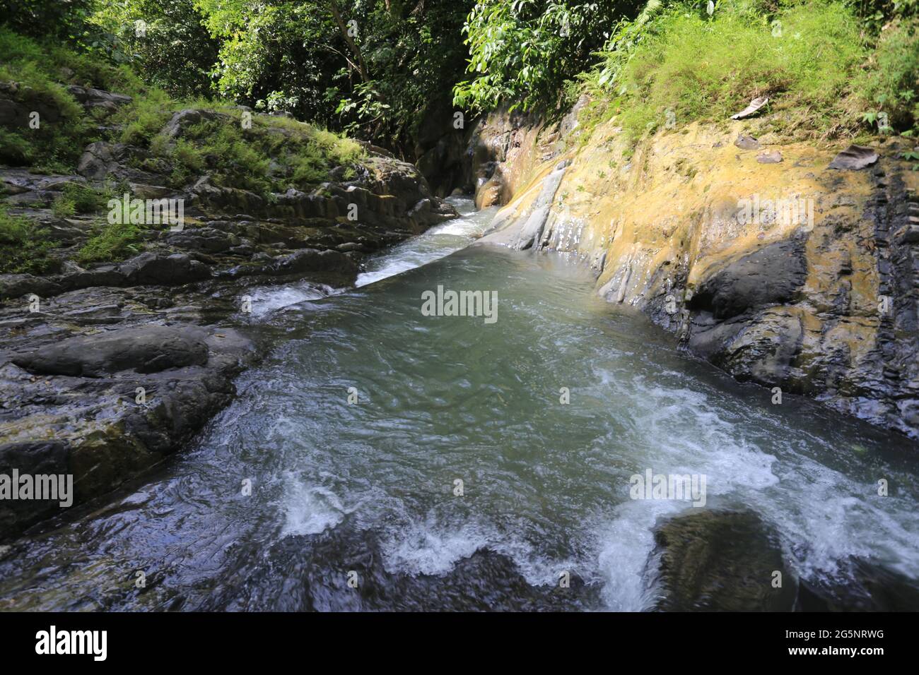 Water falls at tropical hills of West Java of Indoneia Stock Photo - Alamy