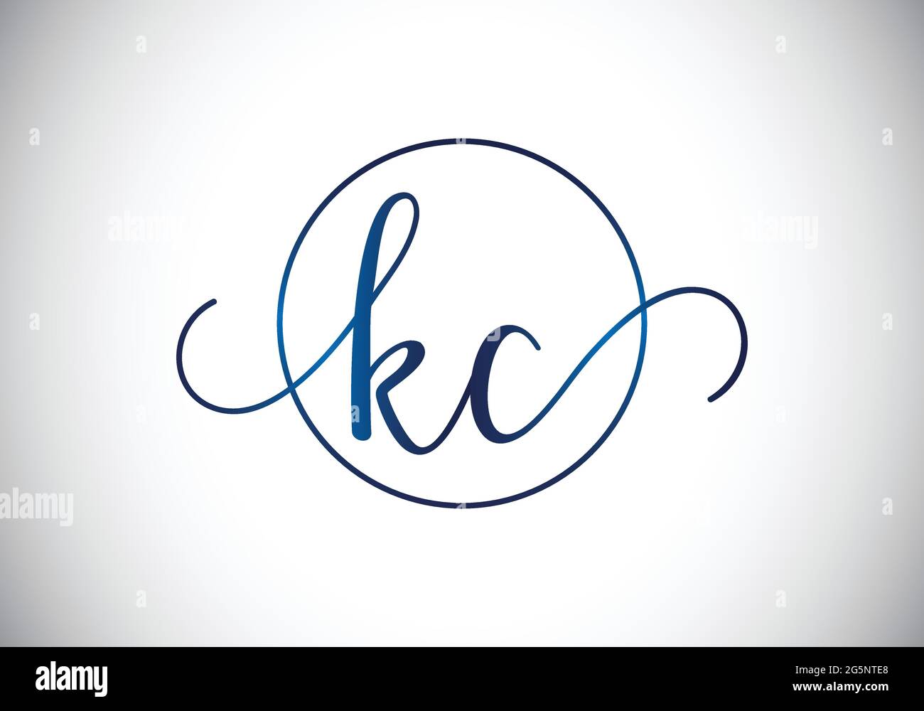Initial KC Letter Logo With Creative Modern Business Typography Vector ...
