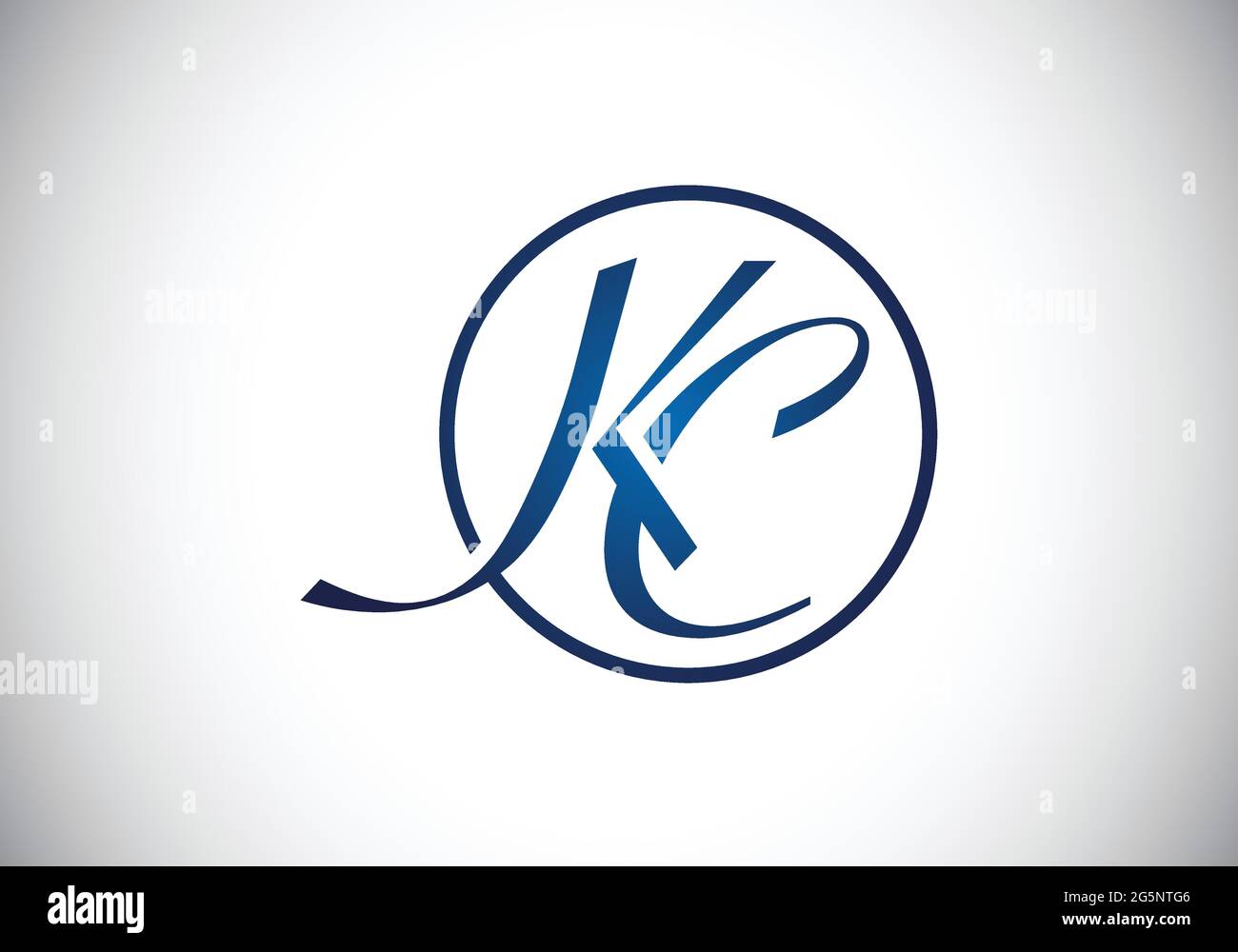 Initial KC Letter Logo With Creative Modern Business Typography Vector ...
